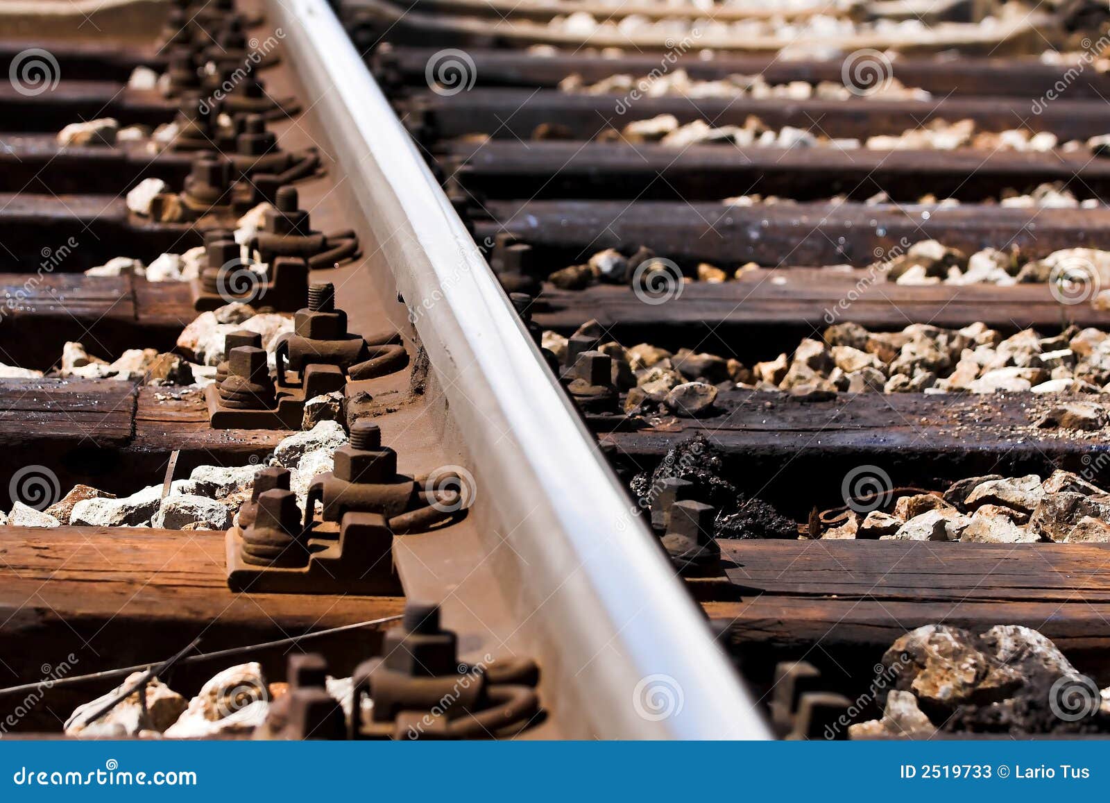 Railway - train tracks stock image. Image of railroad - 2519733