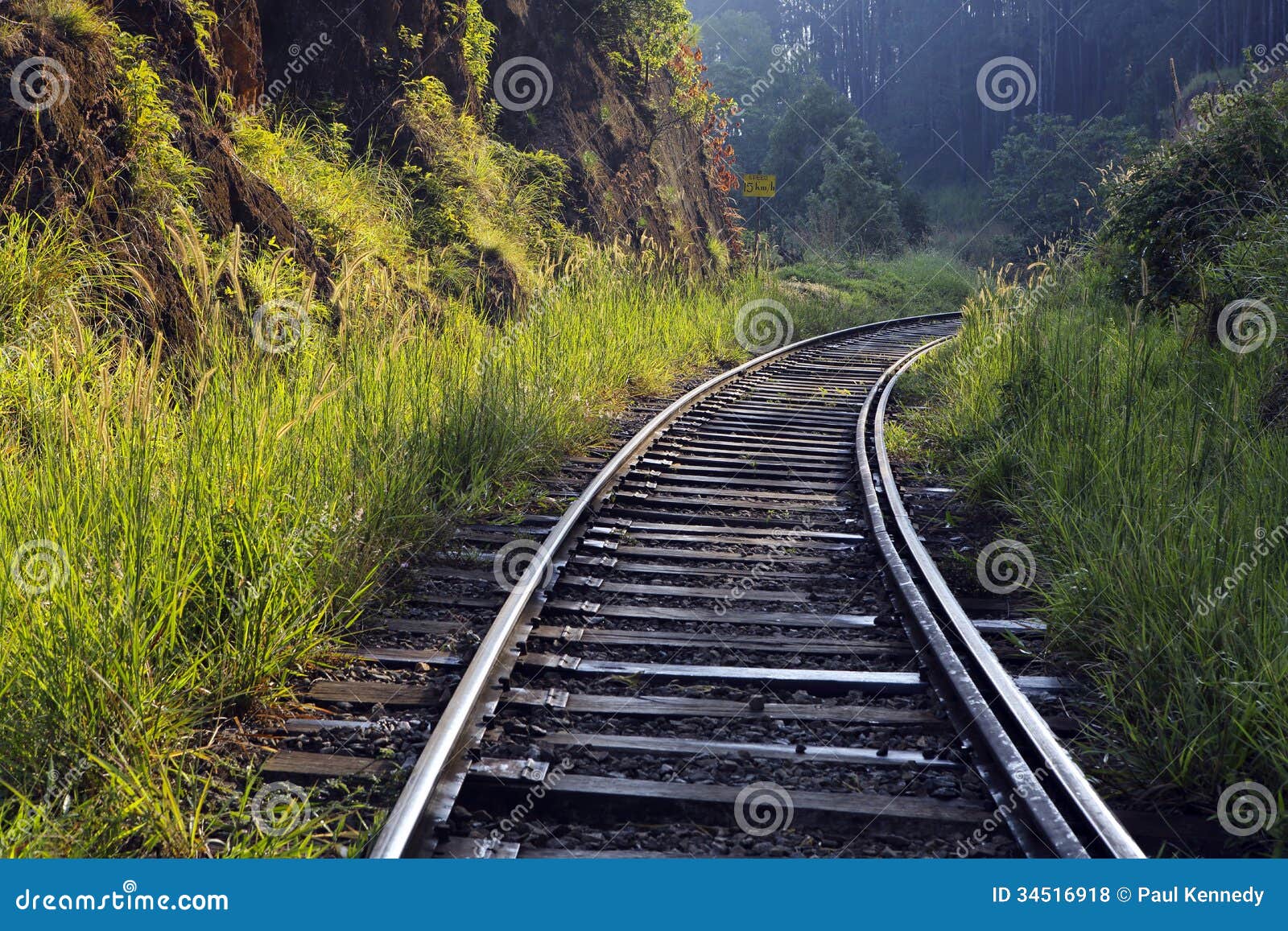 Railway train tracks stock photo. Image of track, transport - 34516918