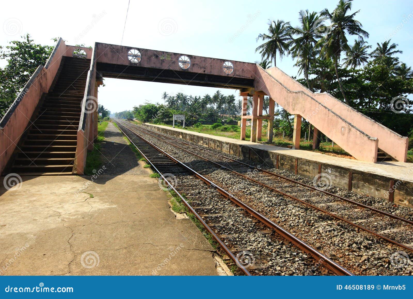 Railway stock image. Image of train, palms, transition - 46508189