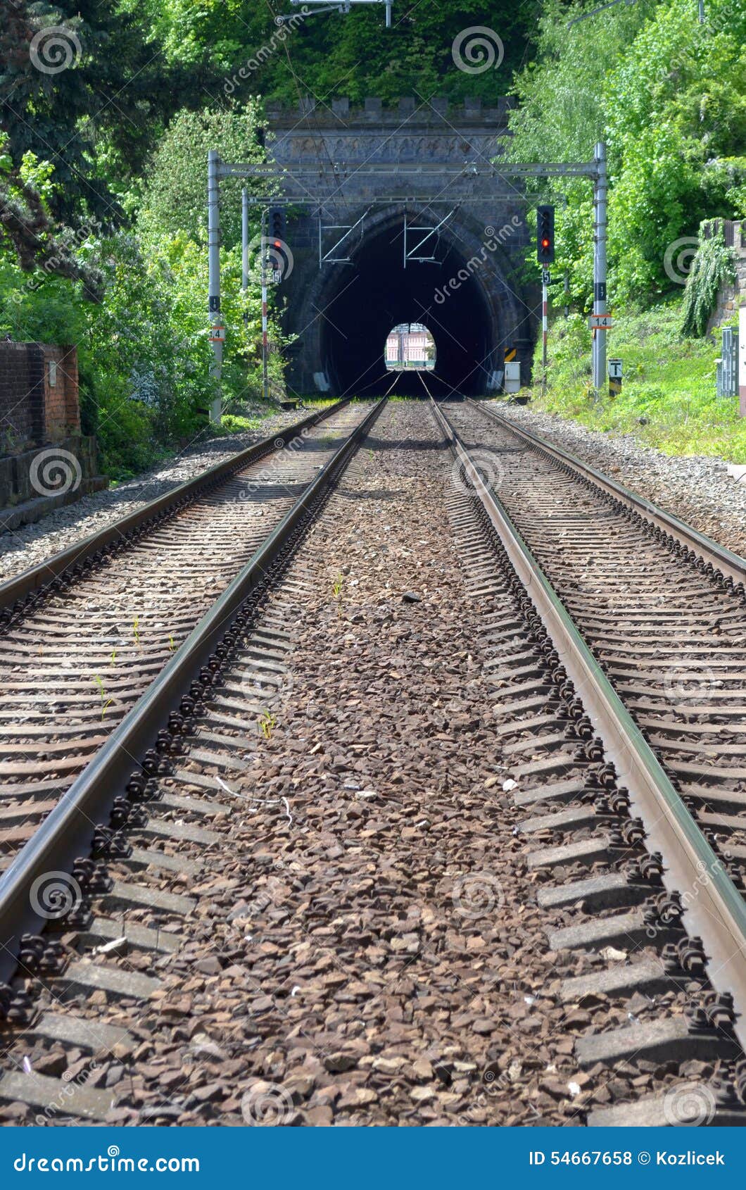 A Tunnel Entry In The Mountain Royalty-Free Stock Image | CartoonDealer ...