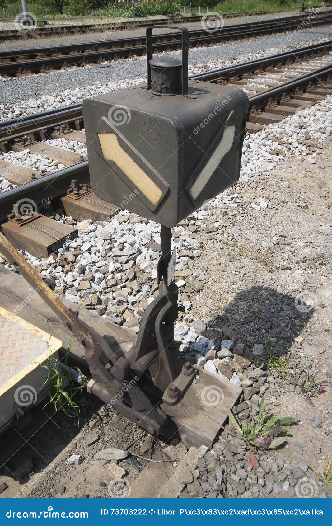 Railway turnouts stock photo. Image of industrial, city - 73703222