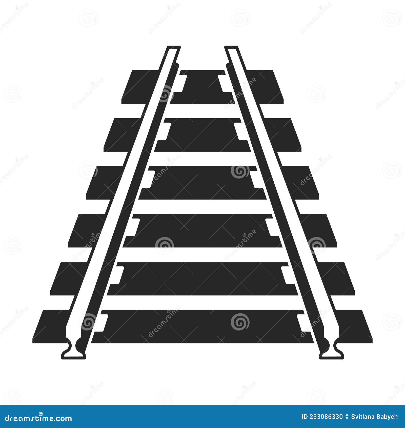 Railway Vector Template. Set Of Railroads Isolated. | CartoonDealer.com ...