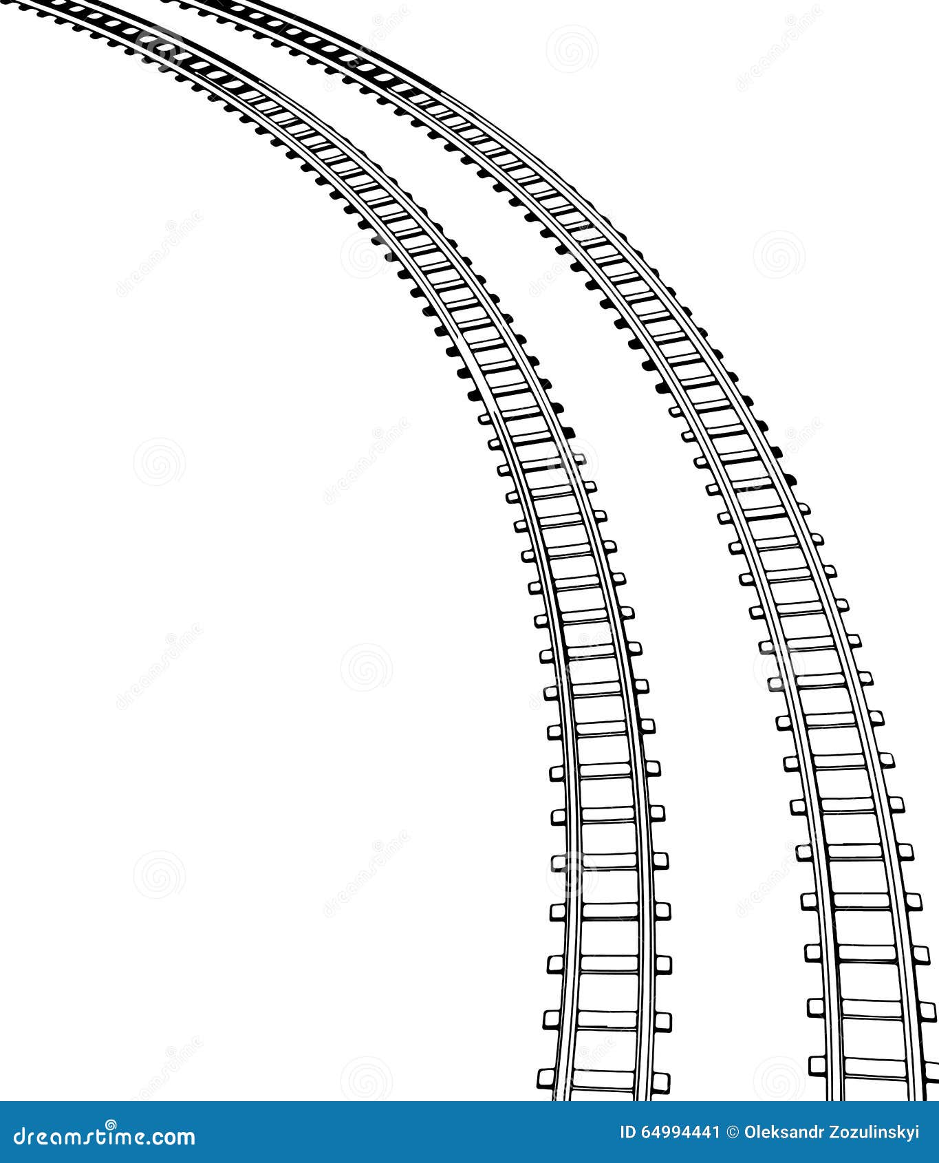 Railway Vector Illustration. Stock Vector - Illustration of siding ...