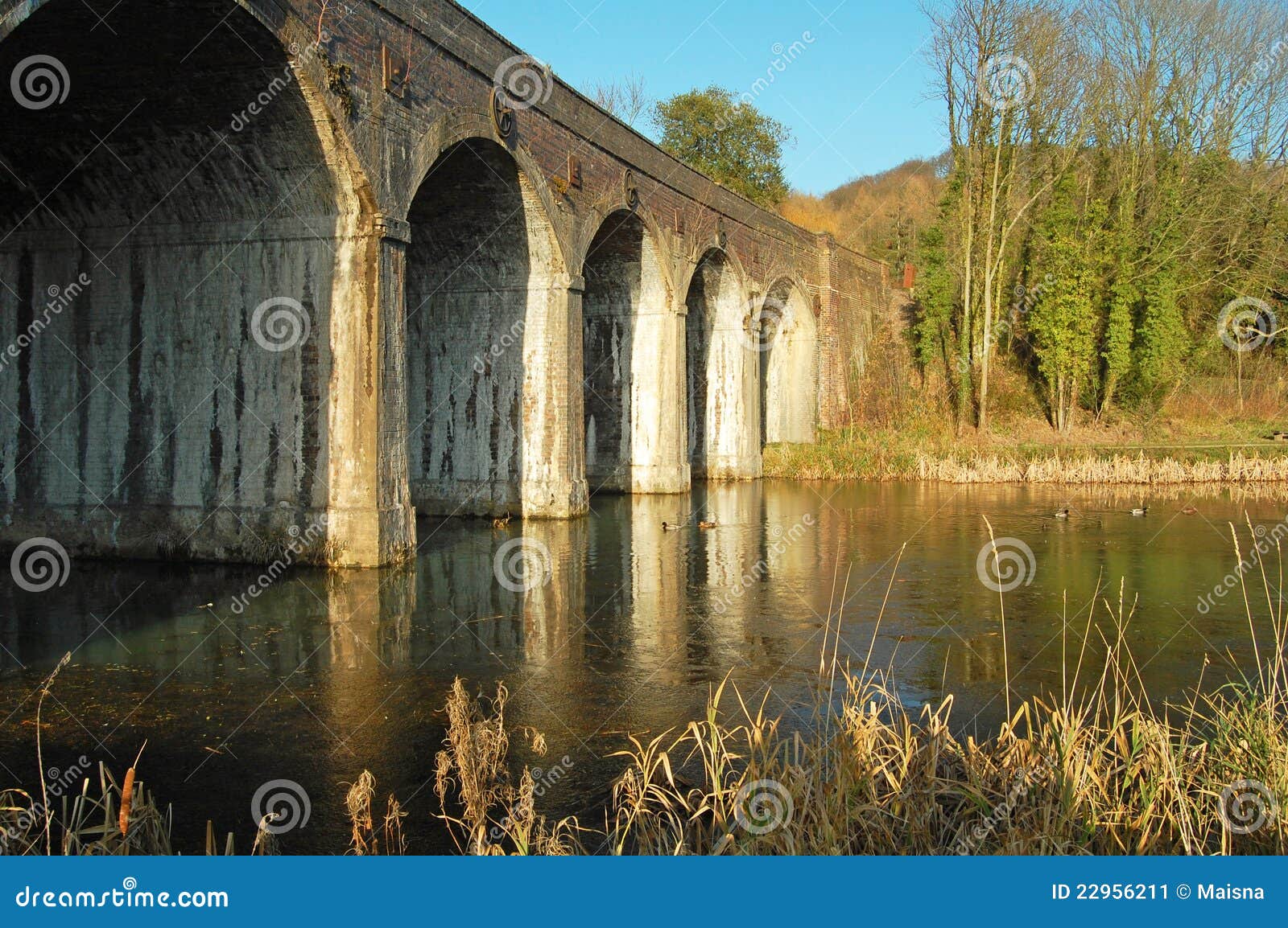 Railway viaduct stock image. Image of england, stone - 22956211