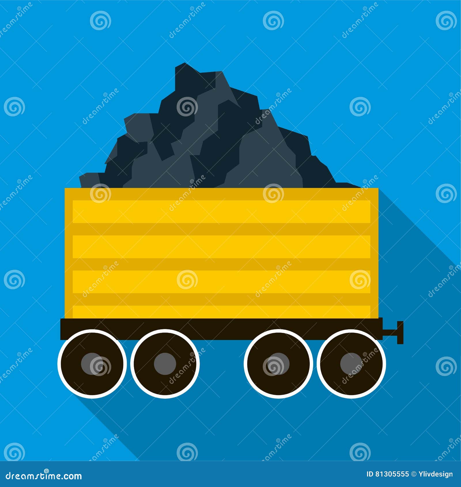 Coal Icon. Clipart Image Cartoon Vector | CartoonDealer.com #209279891