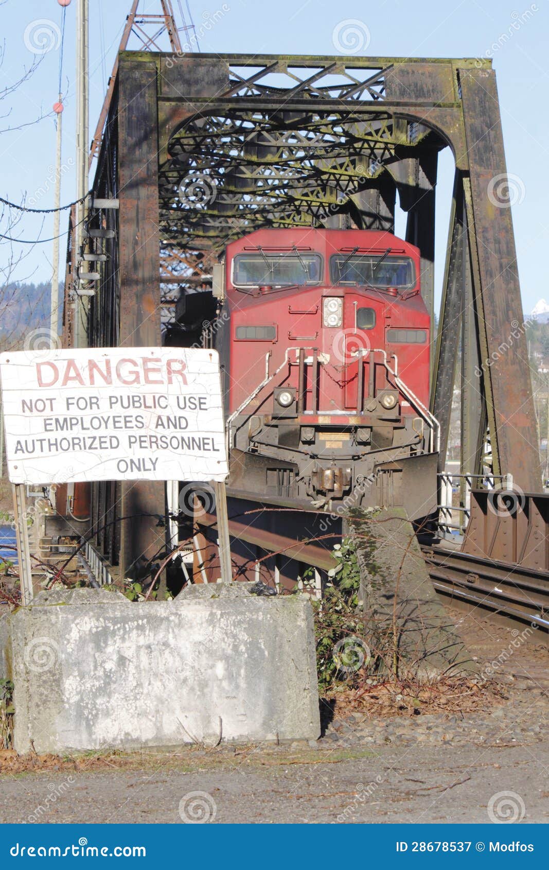 Railway Warning Sign stock image. Image of sign, railway - 28678537