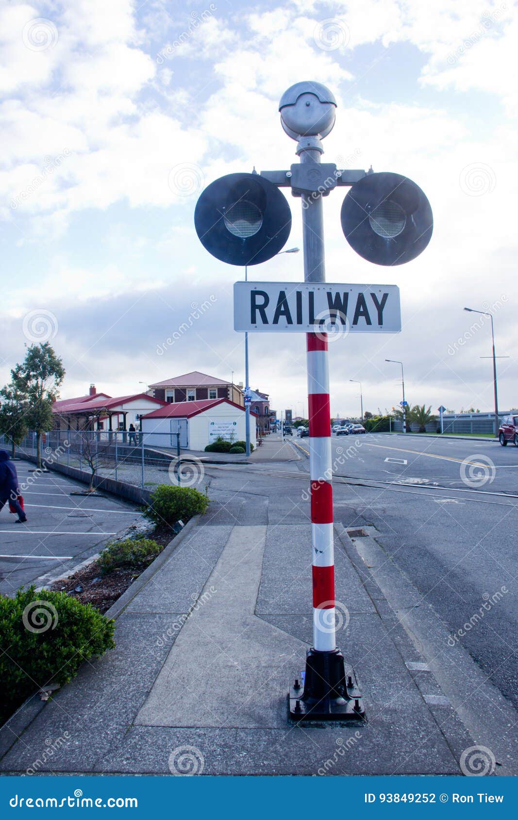 Railway Warning Traffic Light Stock Photo - Image of shallow, station ...