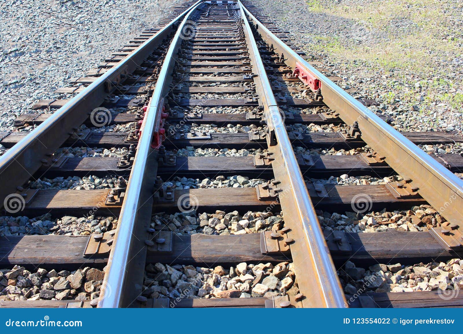 Railway Way Forward, Train Traffic Stock Photo - Image of steel ...