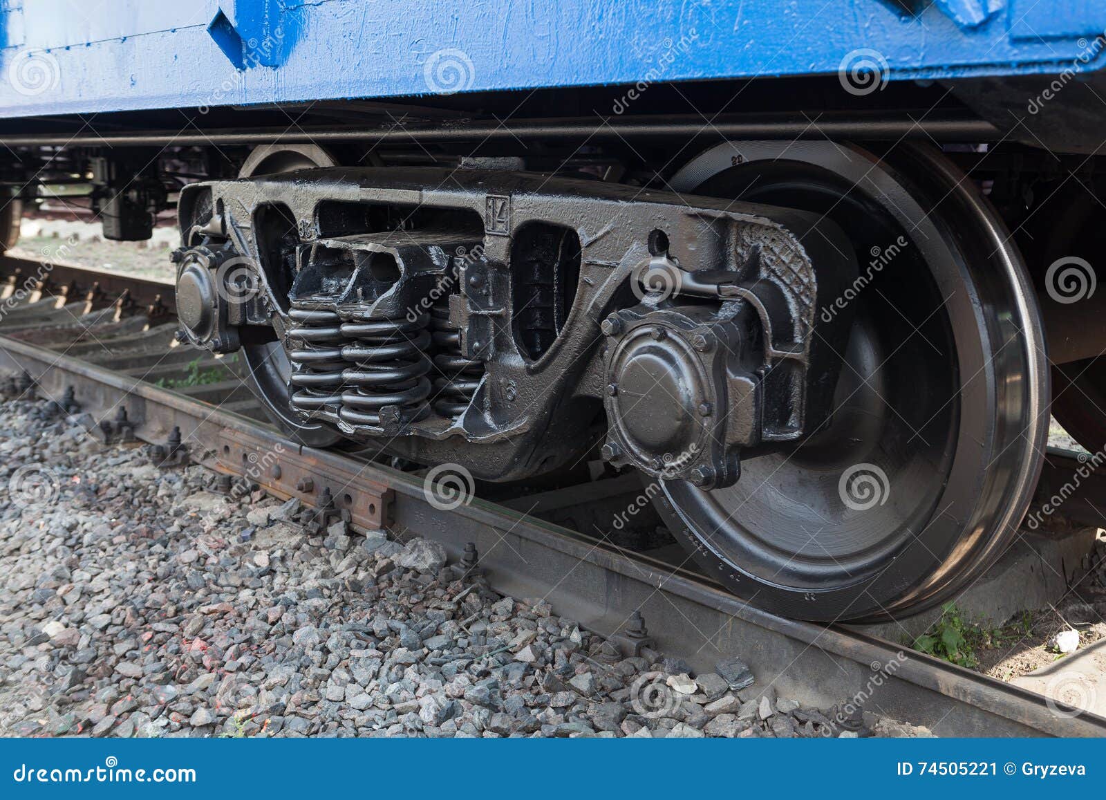 Railway wheelset close up stock image. Image of transportation - 74505221
