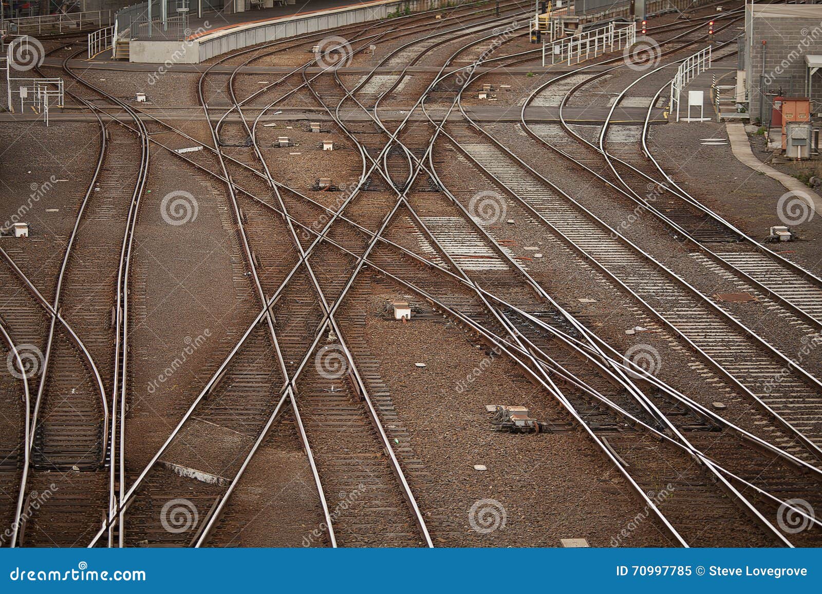Railway Yard stock image. Image of trains, urban, rail - 70997785