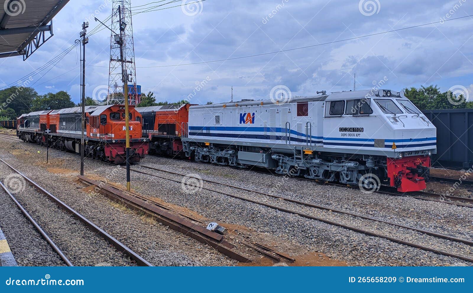 Railways Indonesia Train Sumatera Area Editorial Stock Image - Image of ...