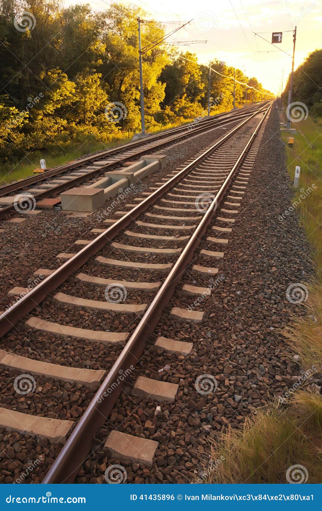 Railways stock photo. Image of croatia, parallel, travel - 41435896