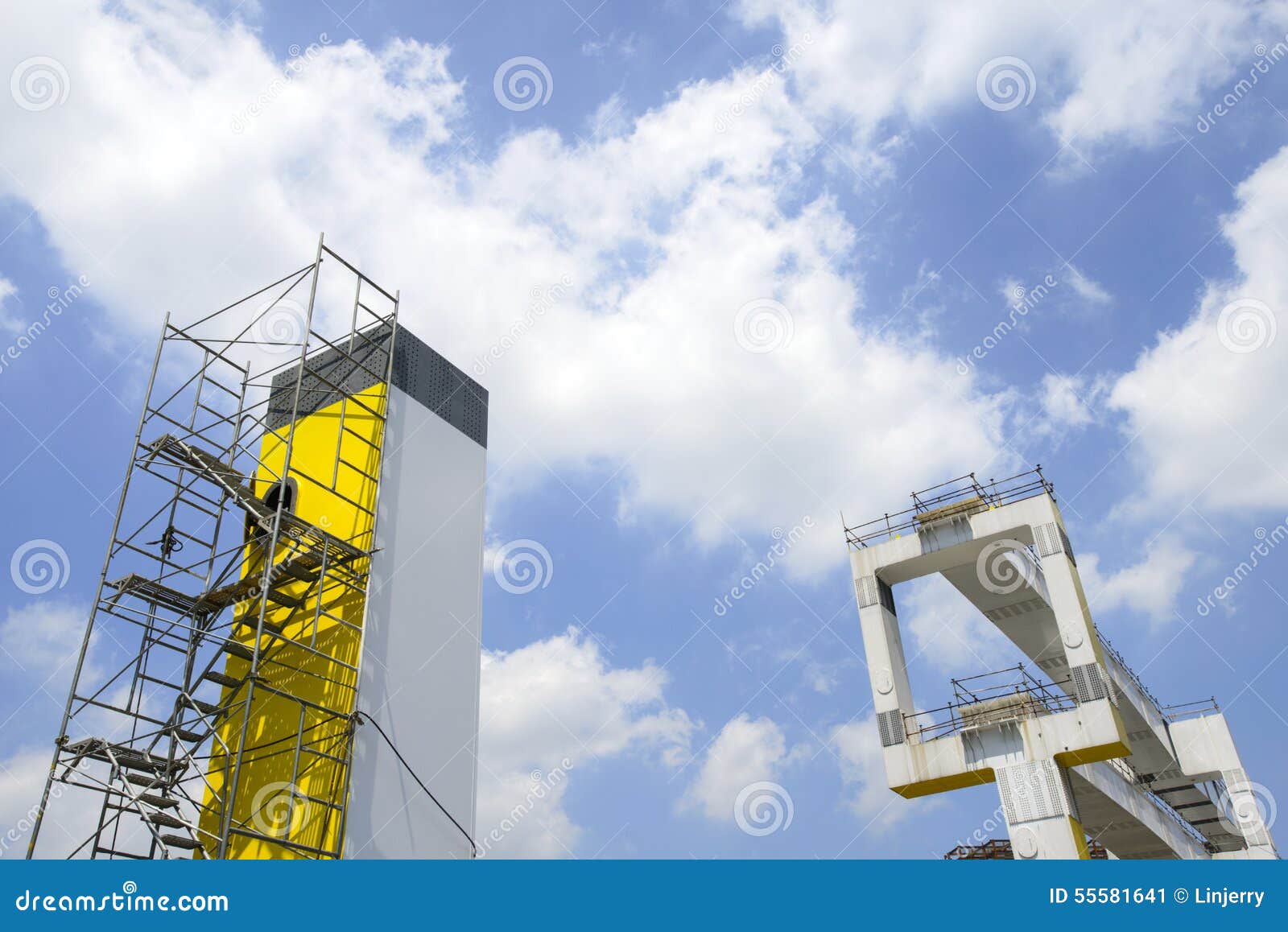 Railways and Sky Train Structure Construction Stock Image - Image of ...