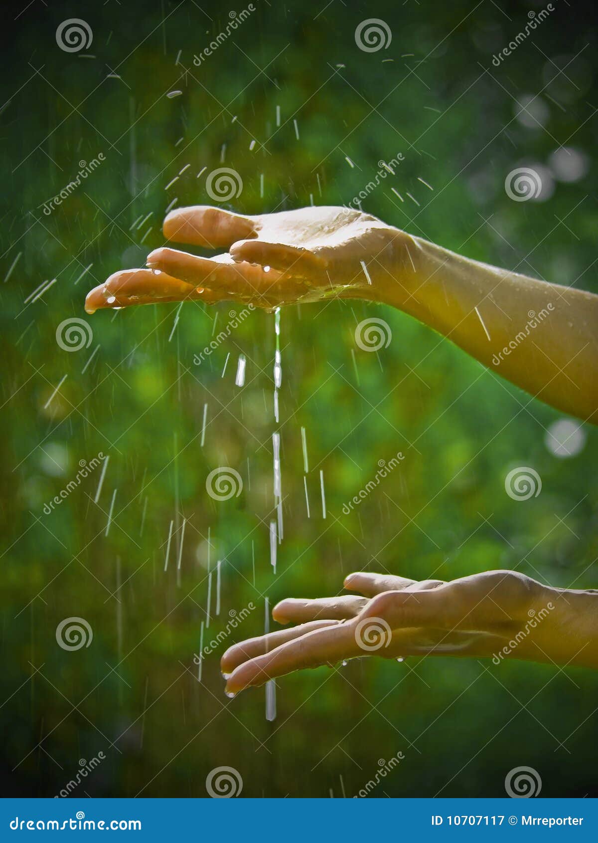 Rain stock image. Image of fluent, concept, hands, happiness - 10707117