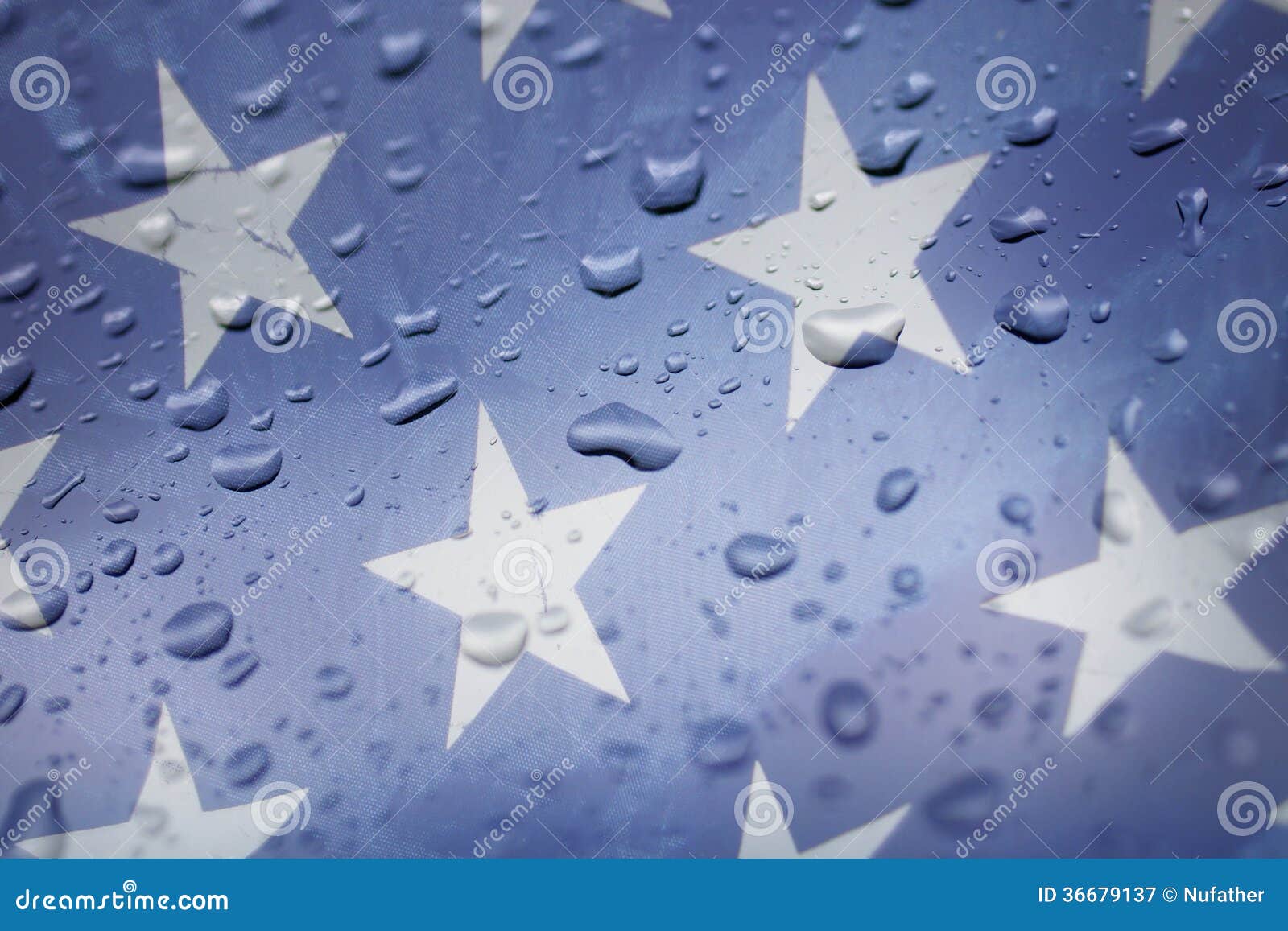 Rain on the American Flag stock image. Image of sign - 36679137