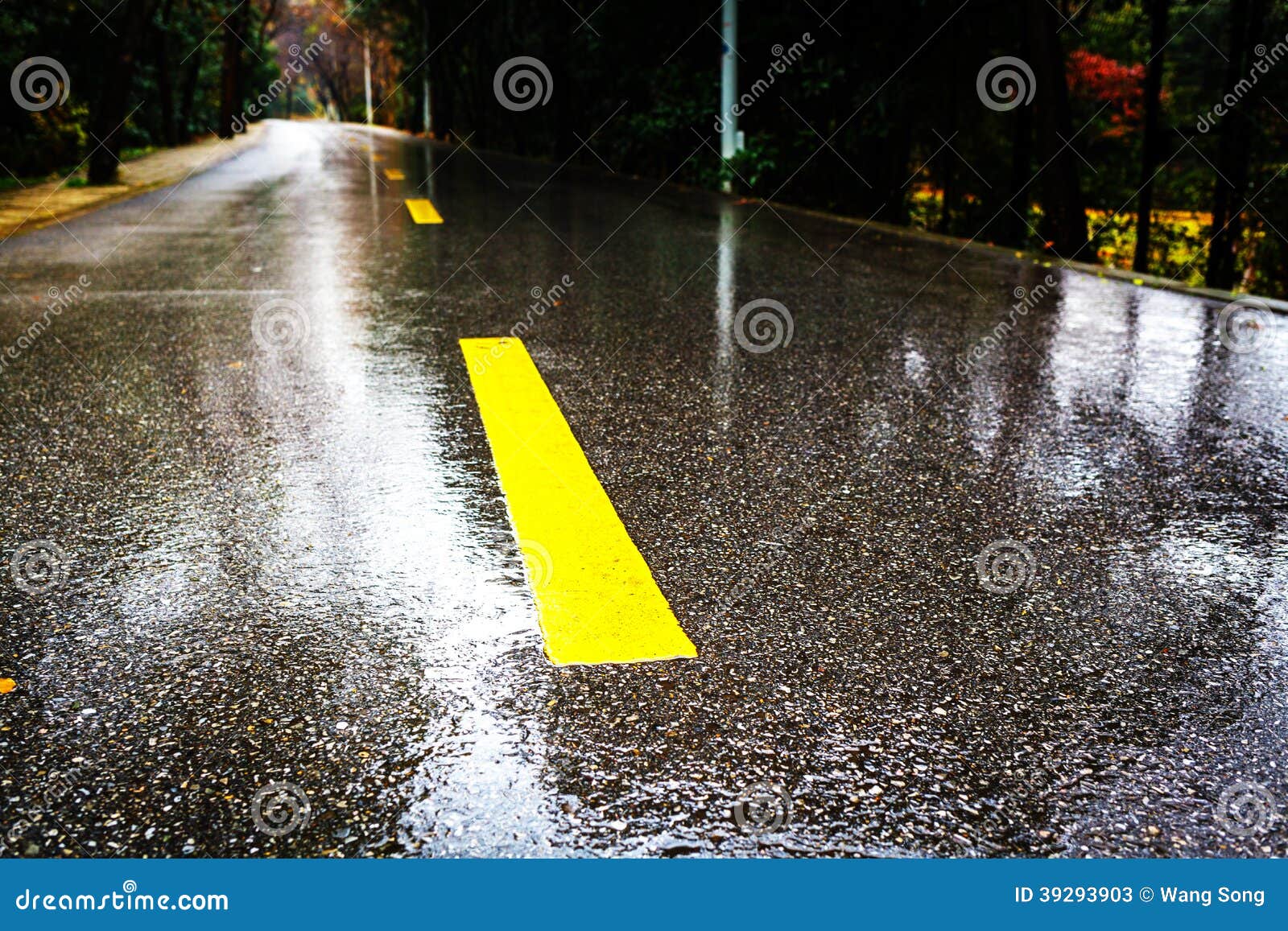 Rain asphalt road stock image. Image of countryside, black - 39293903