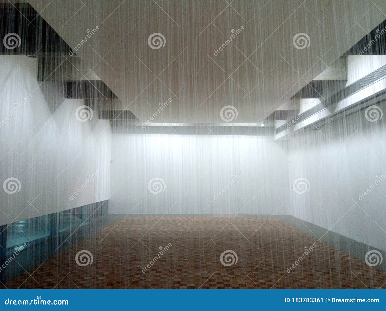 Rain in the Building Installation Editorial Photo - Image of ...