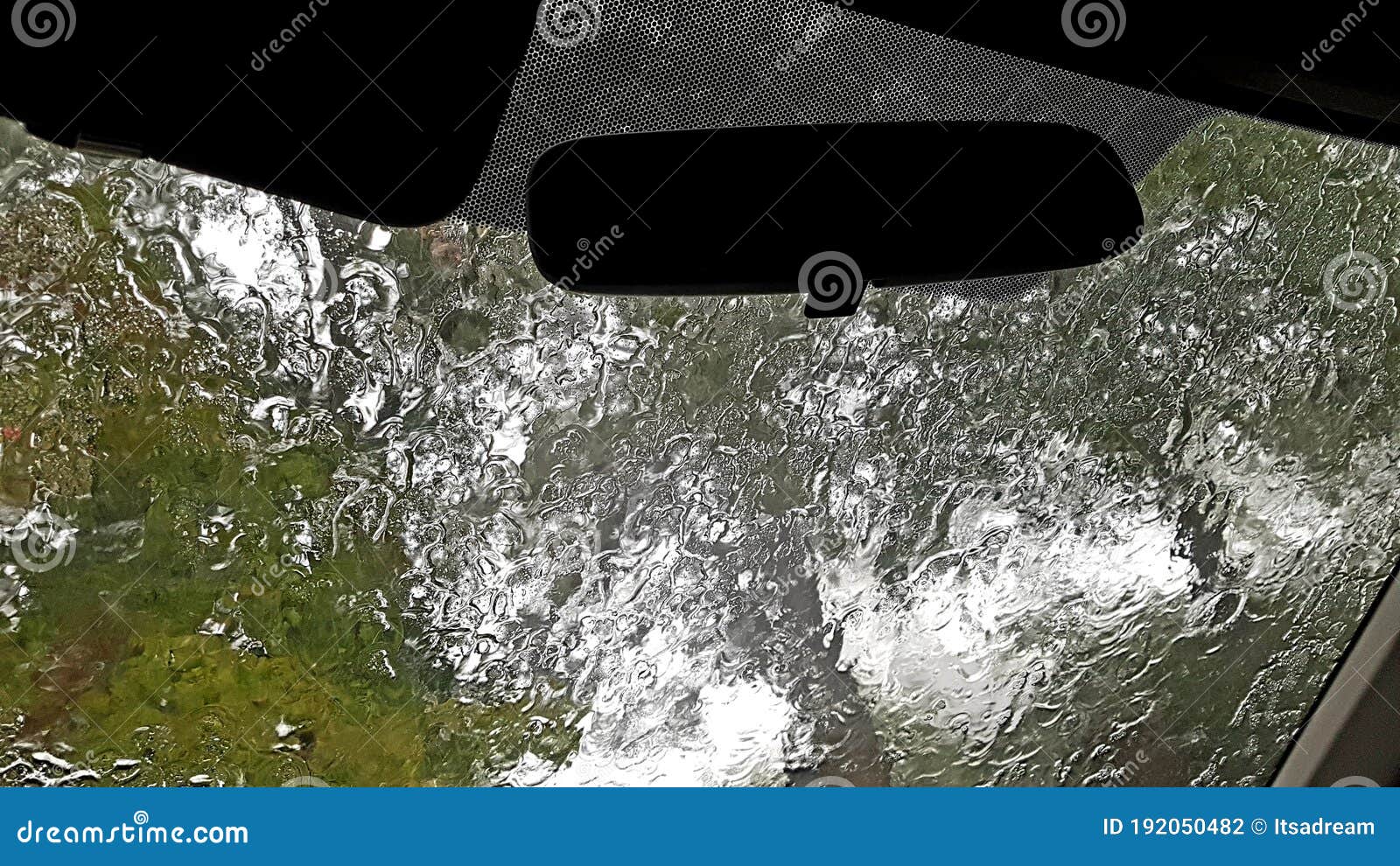Rain on car window stock photo. Image of cloudy, windshield - 192050482
