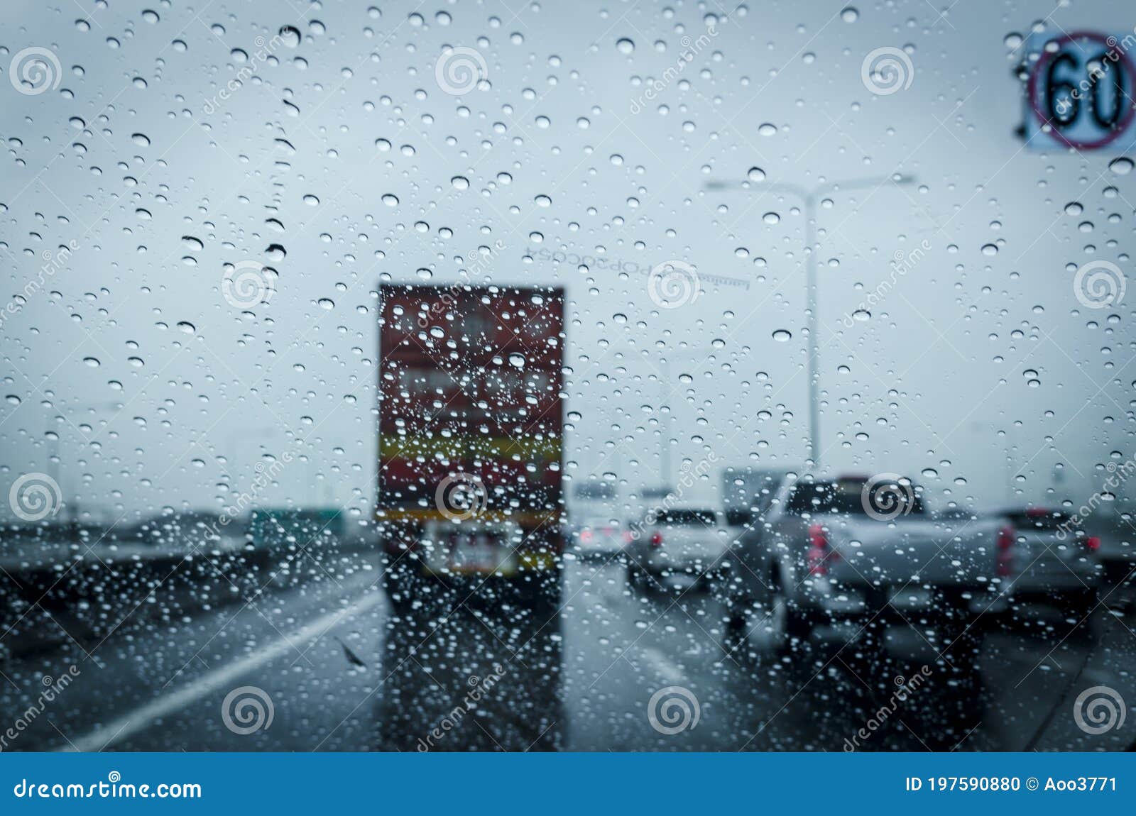 Rain on car window stock photo. Image of drop, hard - 197590880