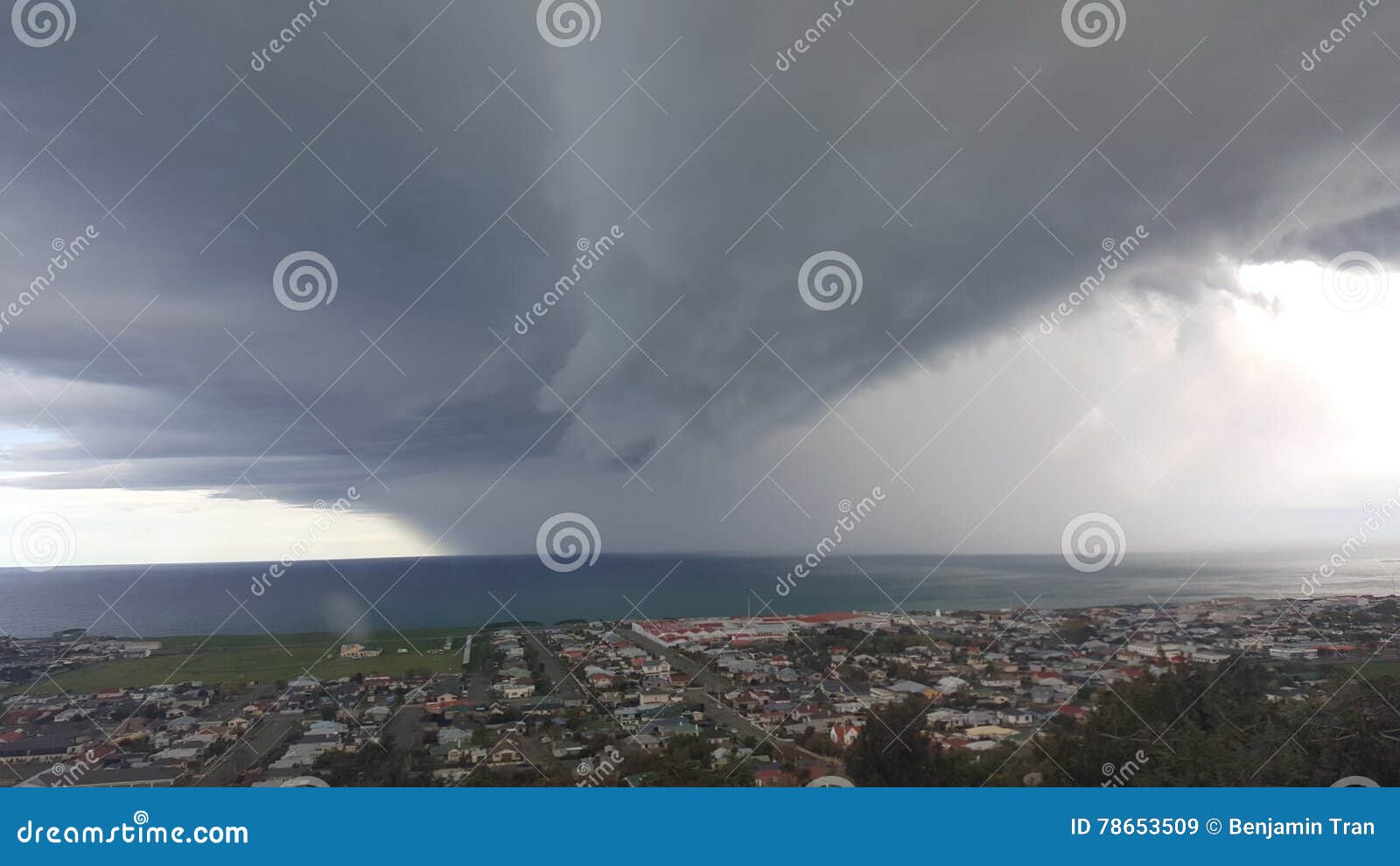 Rain cloud stock image. Image of ocean, rain, cloud, distance - 78653509
