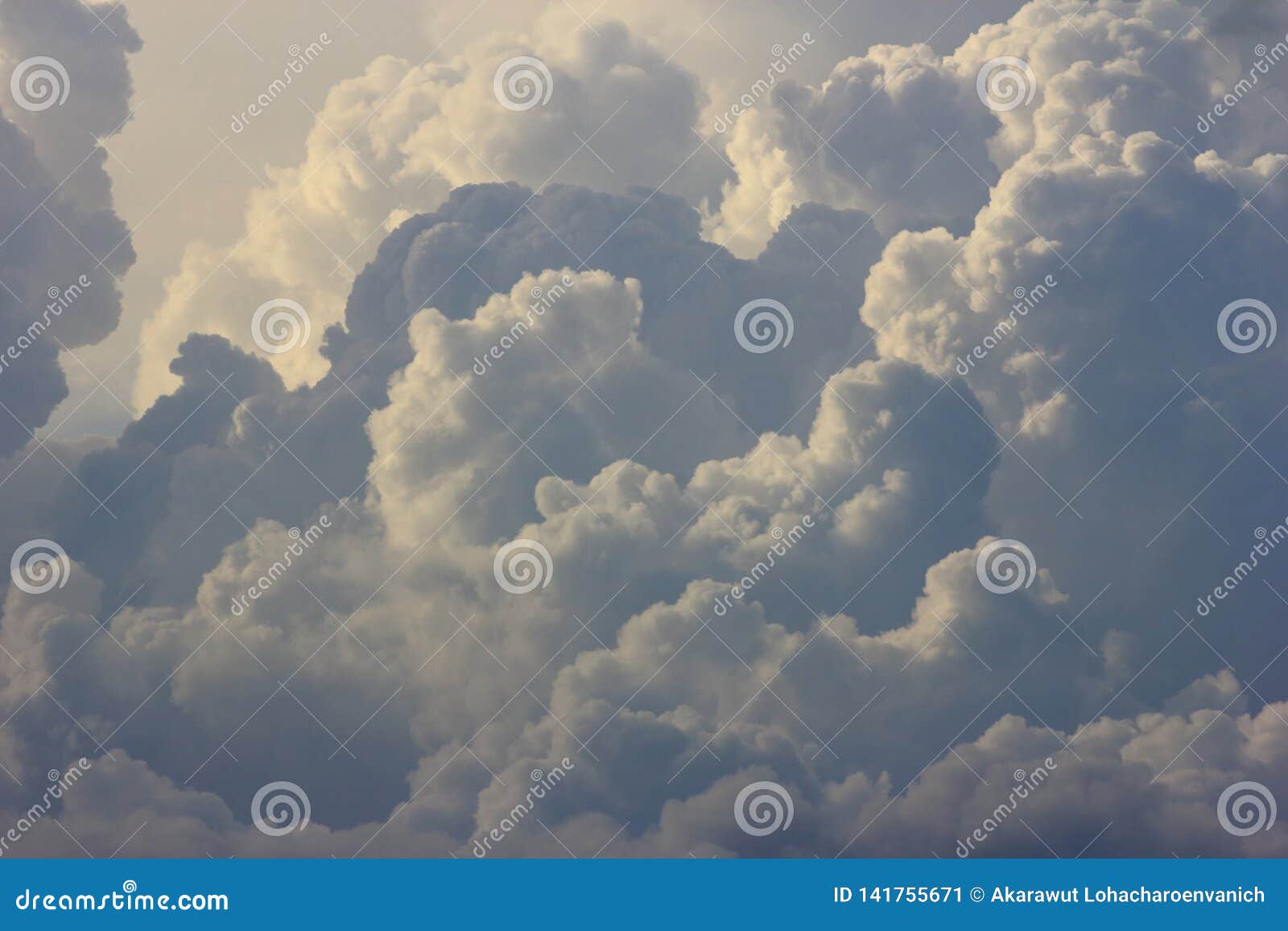Rain Cloud with Fluffy Texture during Monsoon Season Stock Image ...