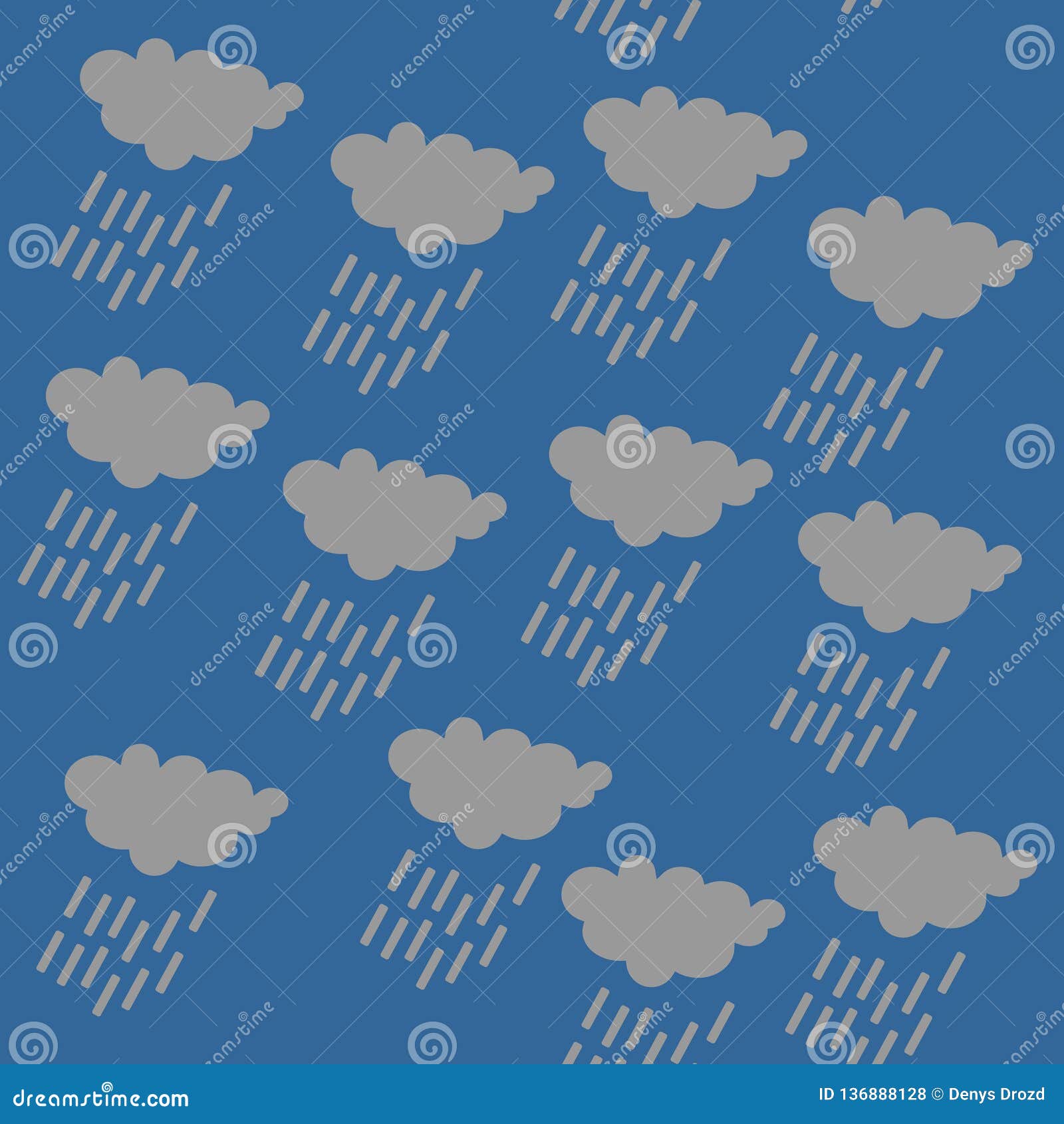 Rain Cloud Icon, SEAMLESS GEOMETRIC PATTER / BACKGROUND DESIGN. Modern ...