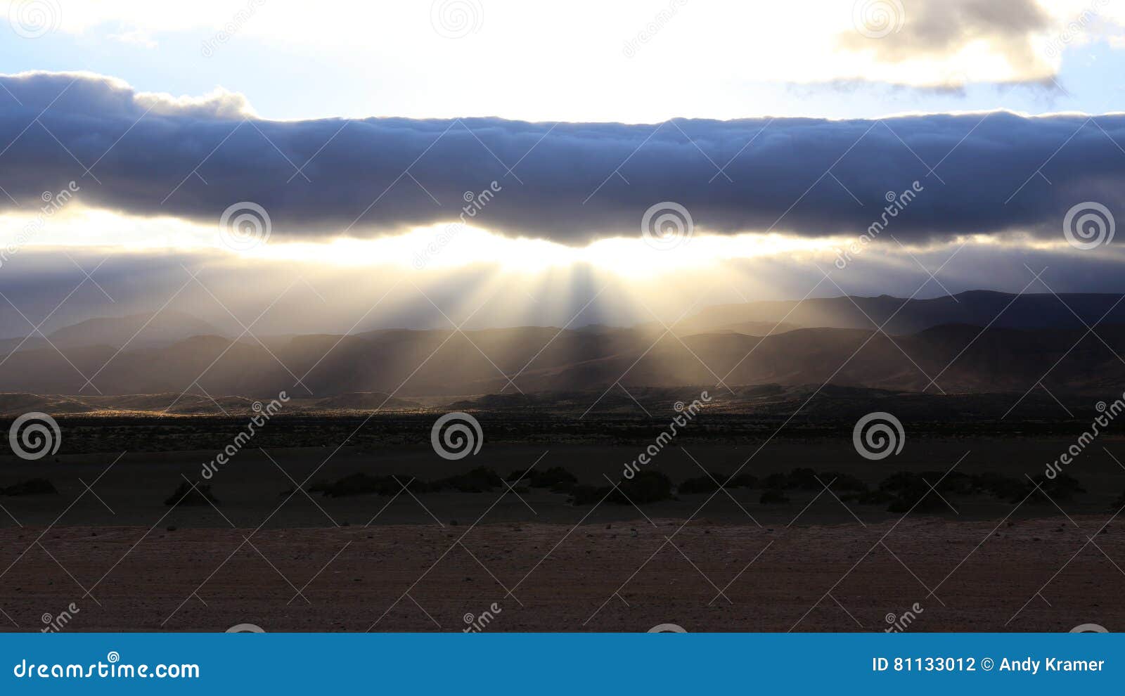 Rain Cloud and Sun Beam`s after Storm Stock Photo - Image of scenic ...