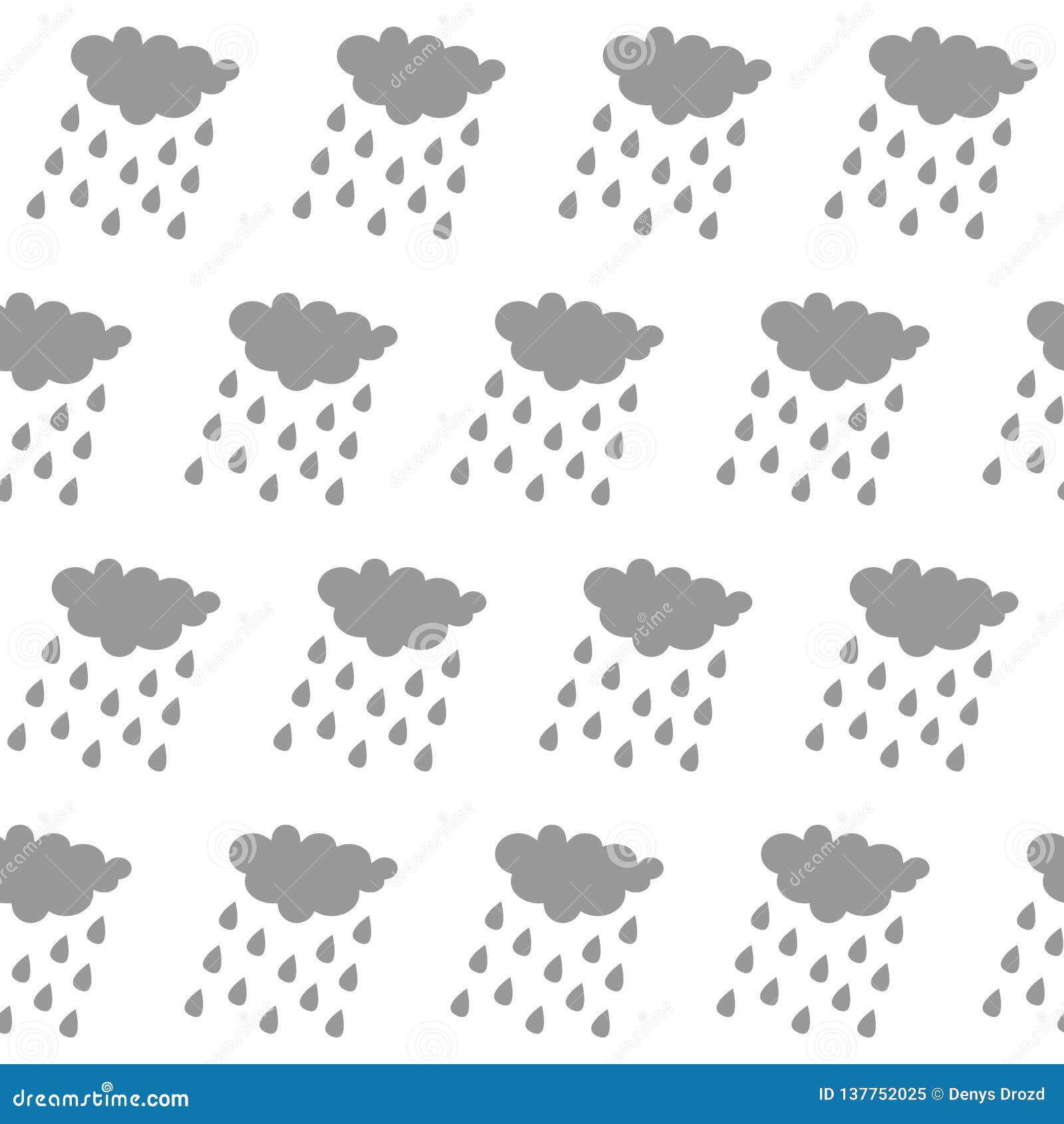 Rain Cloud Icon, SEAMLESS GEOMETRIC PATTER, BACKGROUND DESIGN. Modern ...