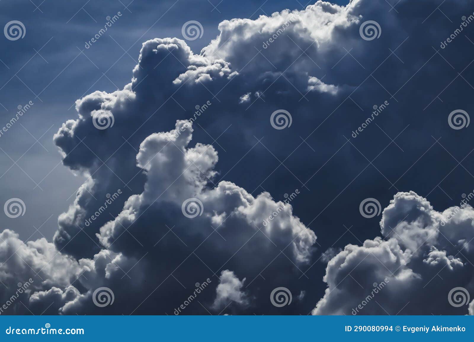 Rain Clouds in the Blue Sky Stock Photo - Image of blue, clouds: 290080994