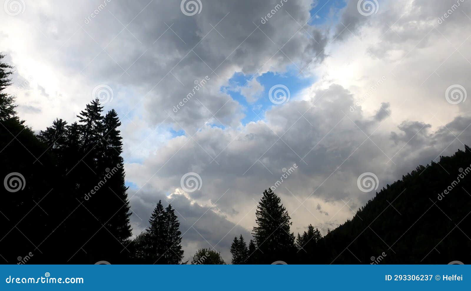 Rain Clouds Move Across the Sky, Sun Darkens in Time Lapse Mode, 4k ...