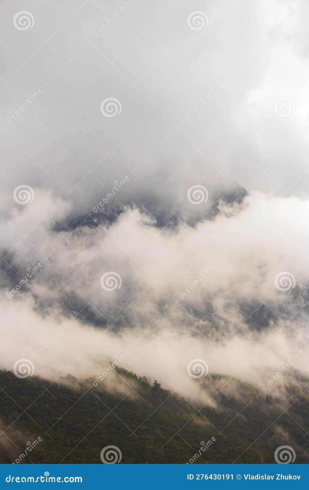 Rain Clouds Over the Forest. Mountain Landscape. Turkey Stock Image ...