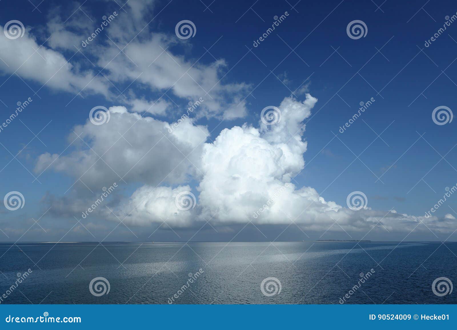 Rain clouds over the sea stock image. Image of clouds - 90524009