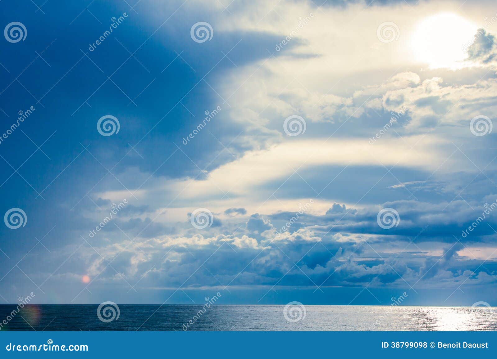Rain Clouds at the Sea Horizon Stock Photo - Image of waves, panoramic ...