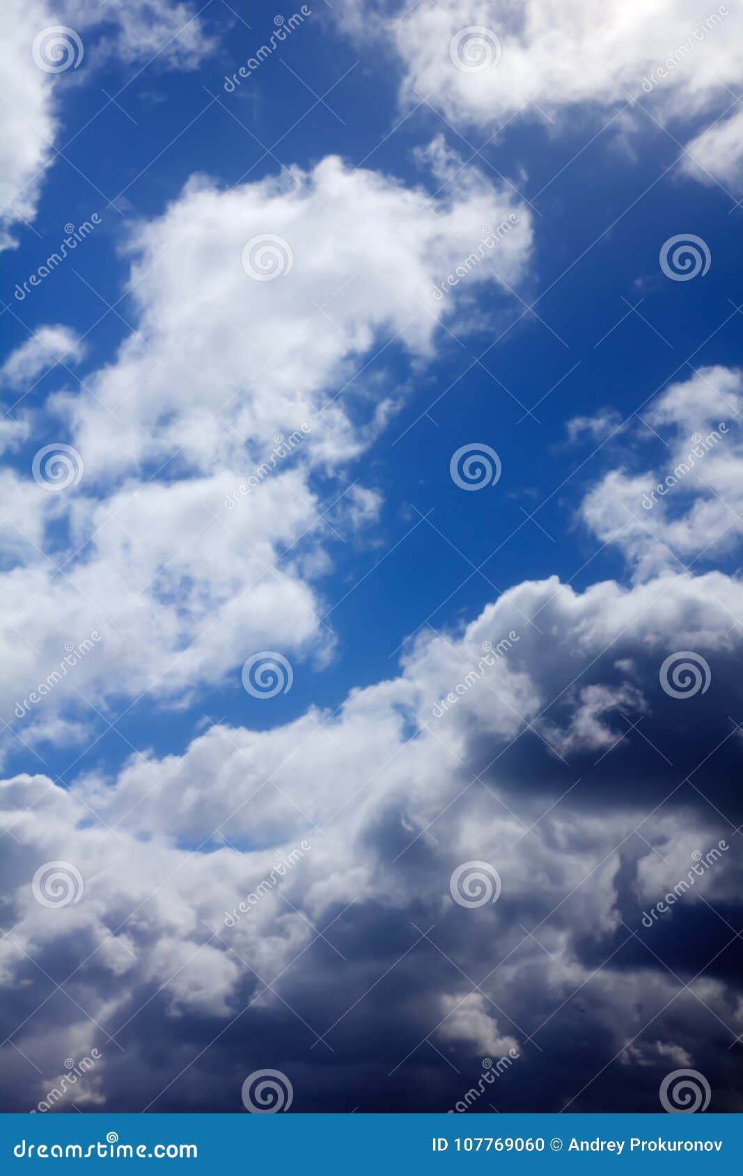 Rain clouds. Sunny day. stock photo. Image of background - 107769060