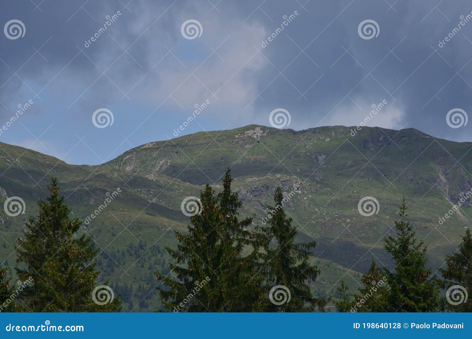 Rain coming stock photo. Image of natural, alps, cadore - 198640128