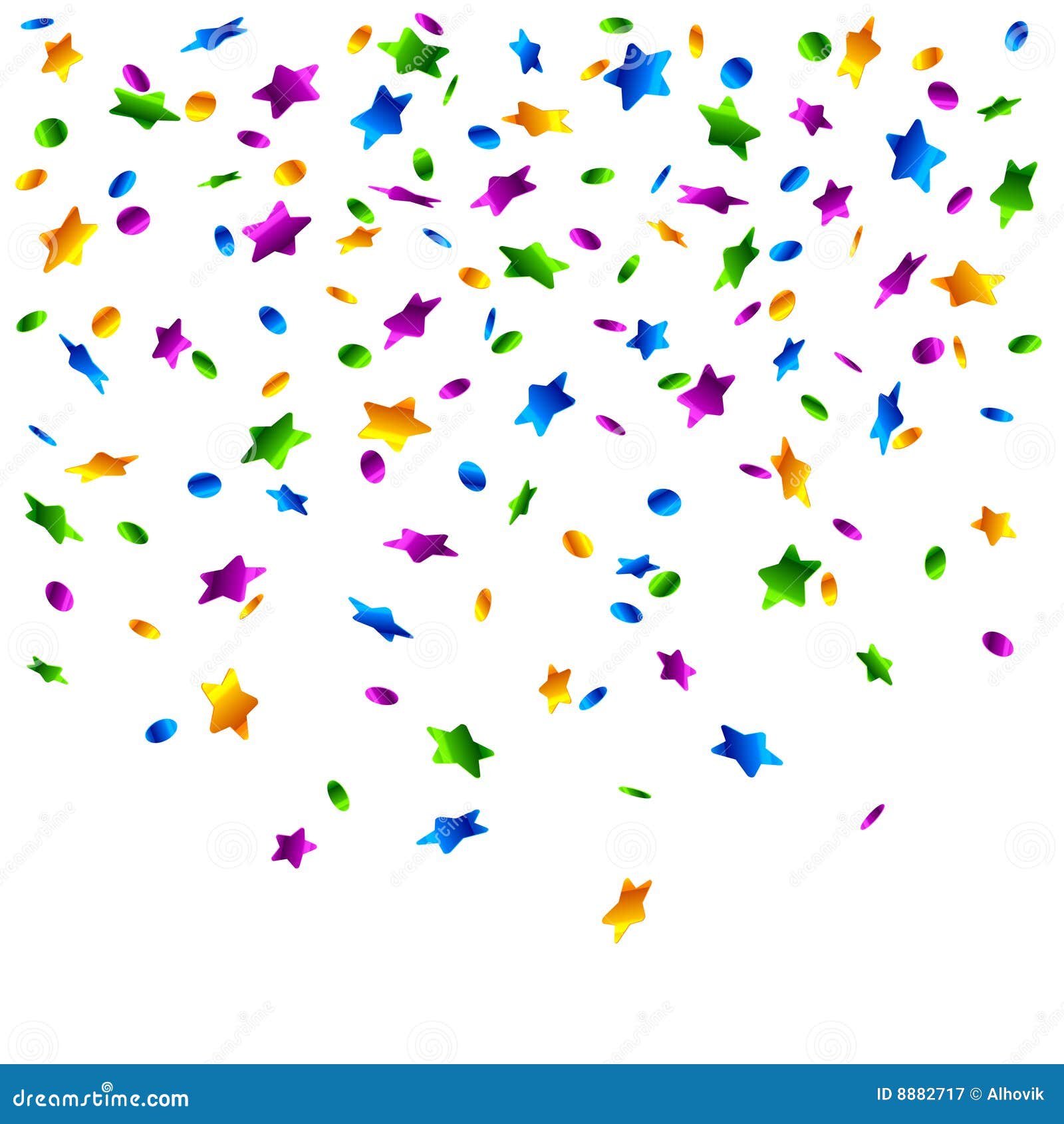 Rain Of Confetti Royalty Free Stock Photography - Image: 8882717