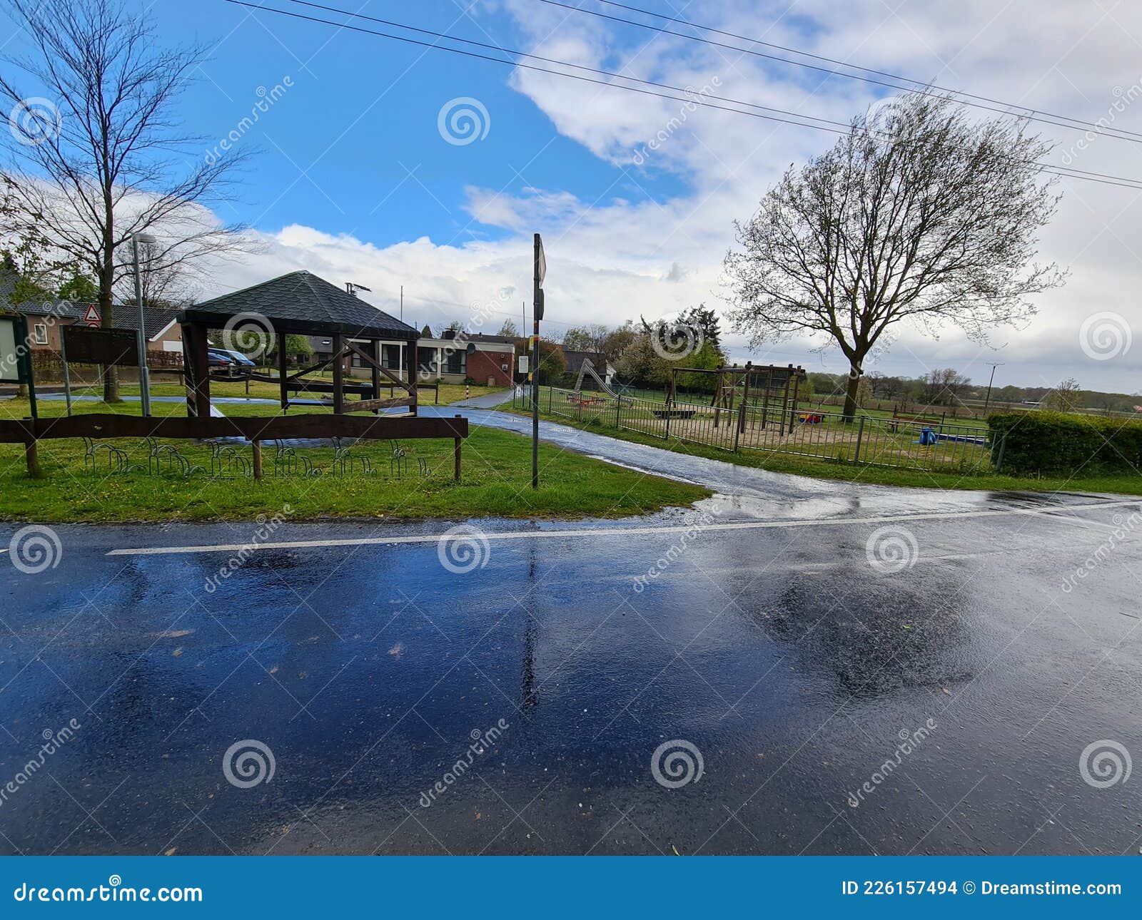 After rain countryside stock photo. Image of city, tree - 226157494