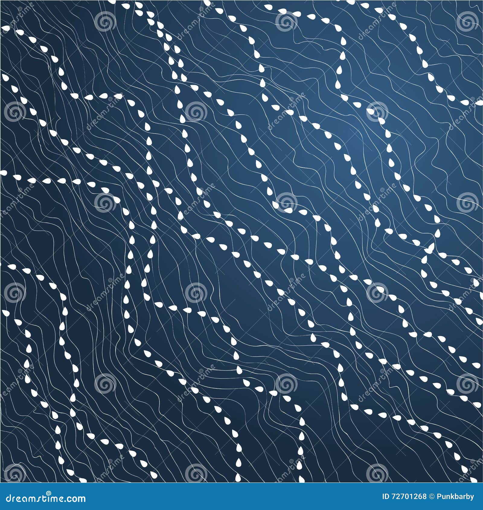 Rain Curves Water Drops Blue Pattern Abstract Background Stock Vector ...