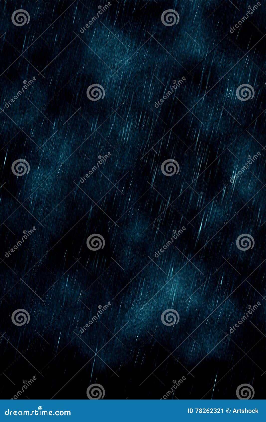 Rain in the Dark stock illustration. Illustration of dark - 78262321