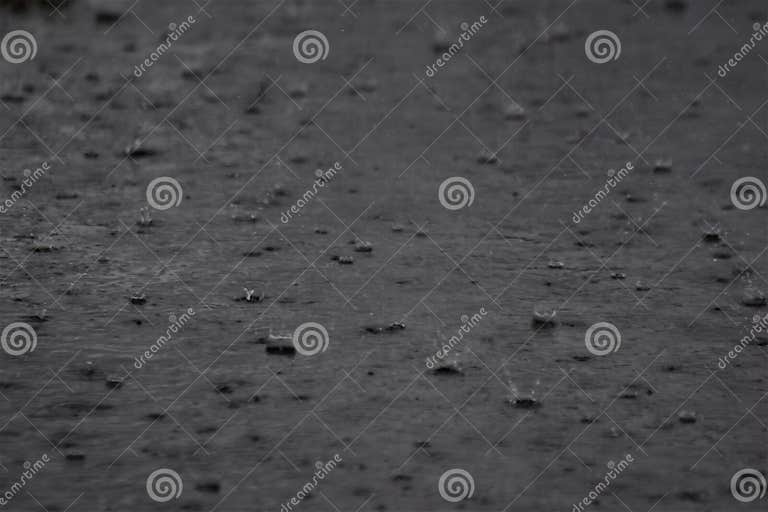 Rain on Dark Grey a Asphalt Road Stock Photo - Image of road, asphalt ...
