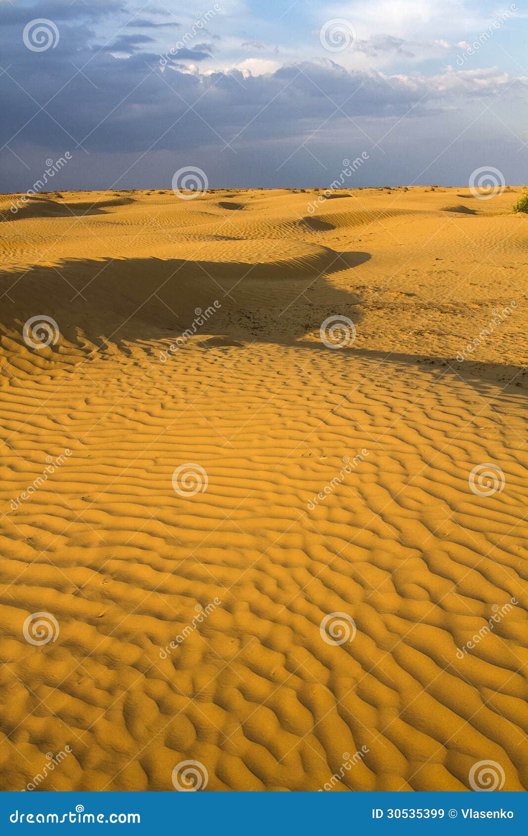 Rain in the desert stock image. Image of barkhans, desert - 30535399