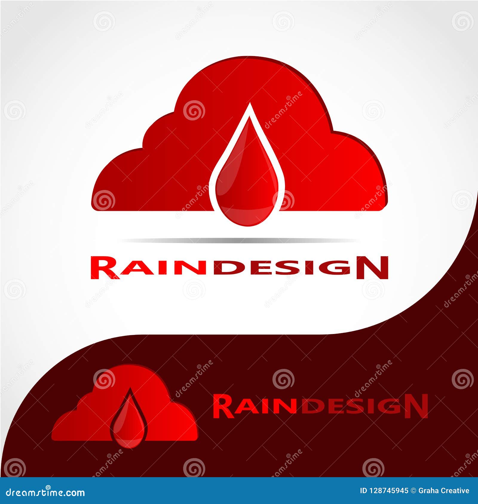 RAIN DESIGN LOGO 2 stock illustration. Illustration of corporate ...