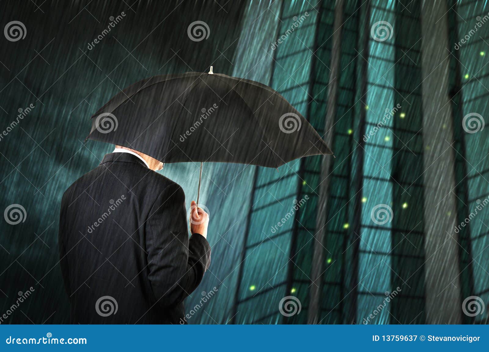 Rain down stock image. Image of building, corporate, times - 13759637