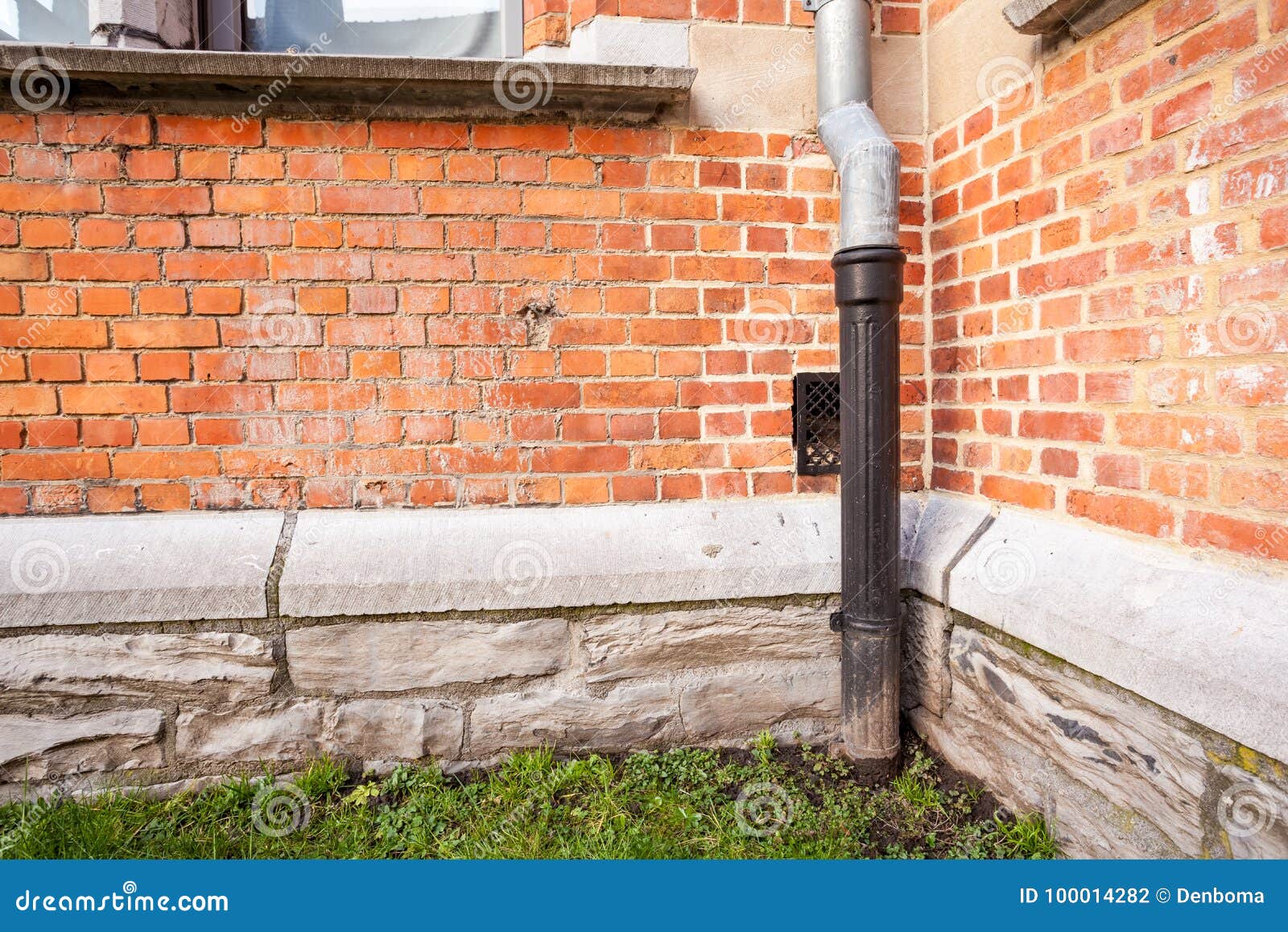 An rain drain stock photo. Image of building, rain, roof - 100014282