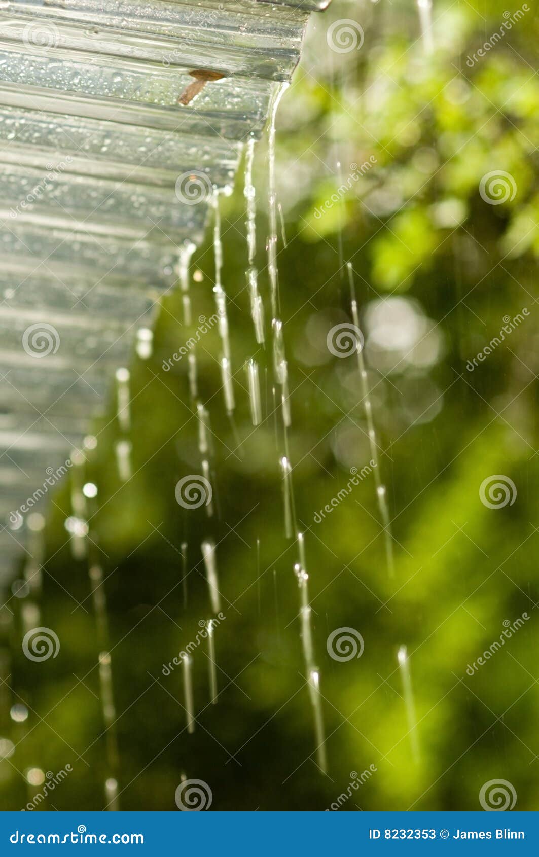 Rain Dripping from Roof stock image. Image of pour, weather - 8232353
