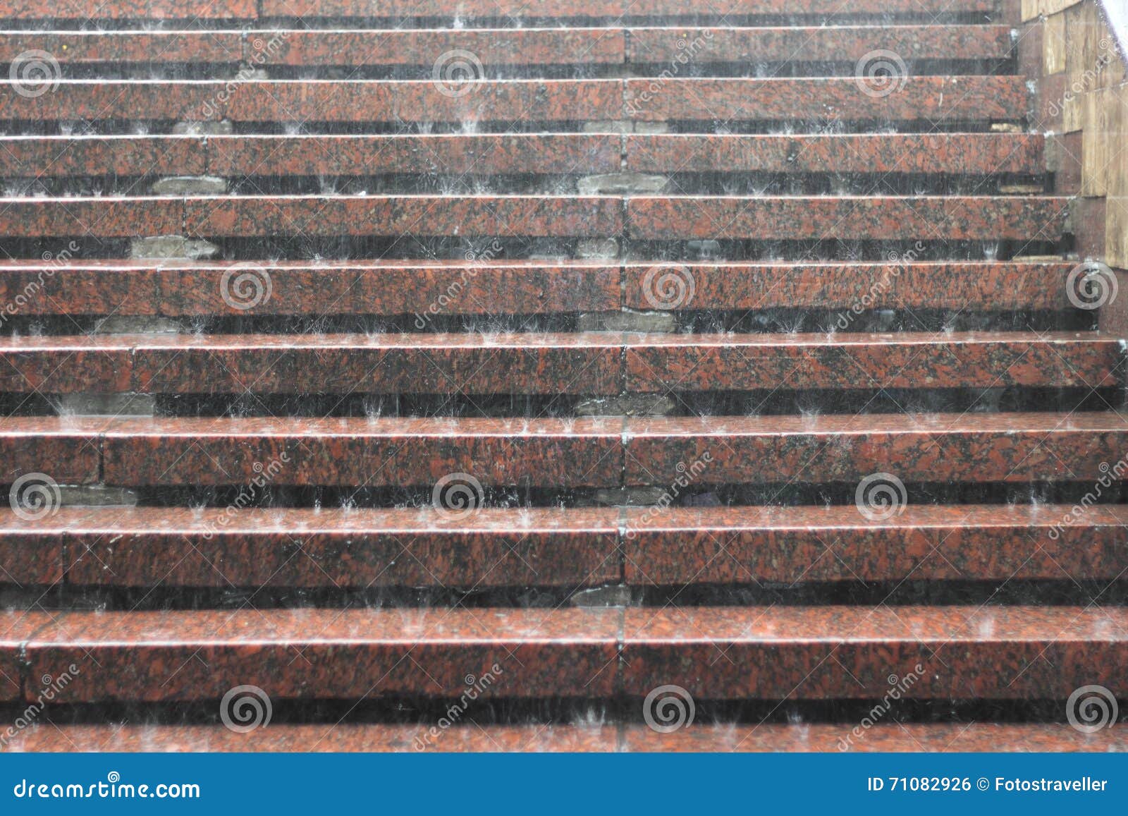 Rain Dripping on the Stairs Stock Photo - Image of drizzle, background ...
