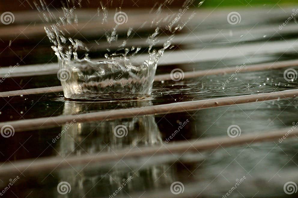 Rain drop stock photo. Image of splash, thundershower - 1617372