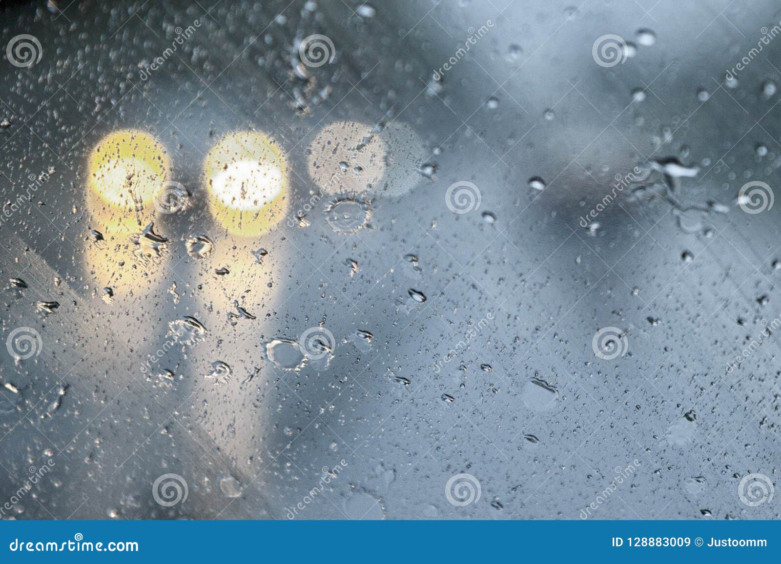 Rain Drop on the Car Glass Background Stock Image - Image of closeup ...