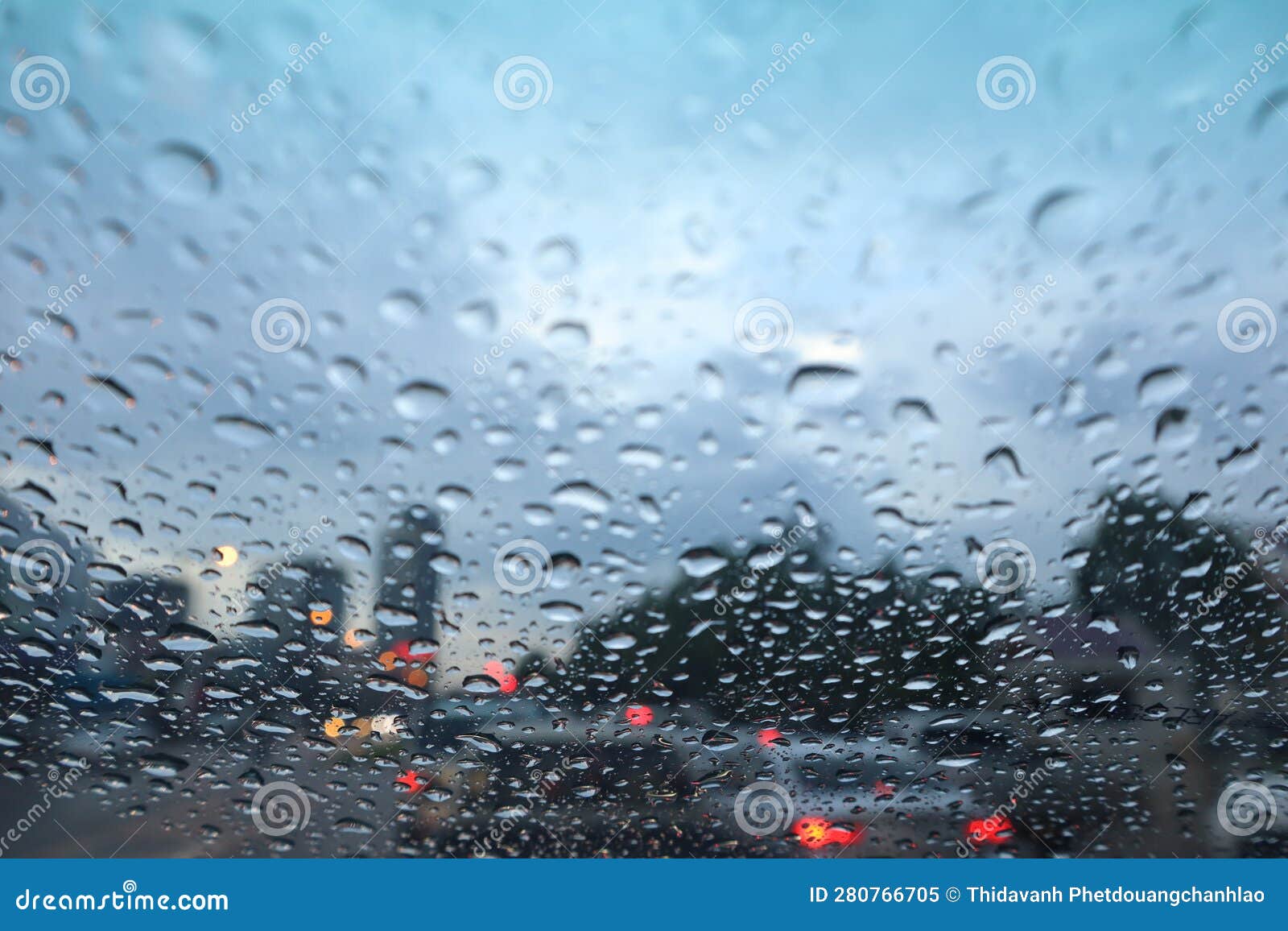 Rain drop on car window stock image. Image of fall, sunlight - 280766705
