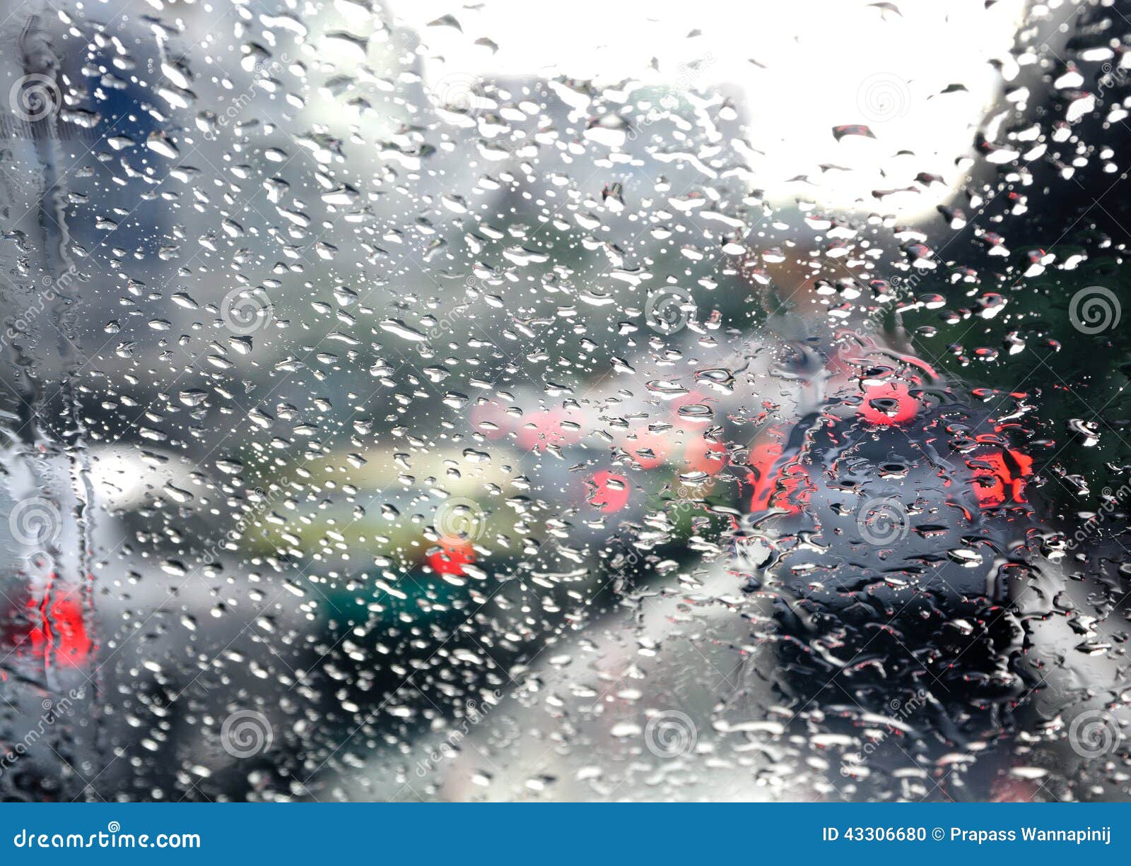 Rain drop on car windshiel stock photo. Image of drop - 43306680